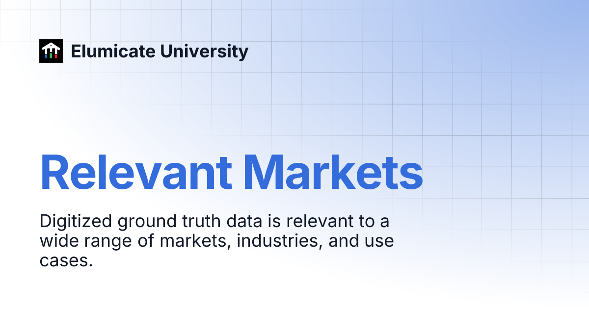 Relevant Markets | Elumicate University